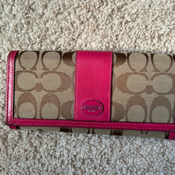 Coach | Bags | Coach Signature Jacquard Wallet | Poshmark